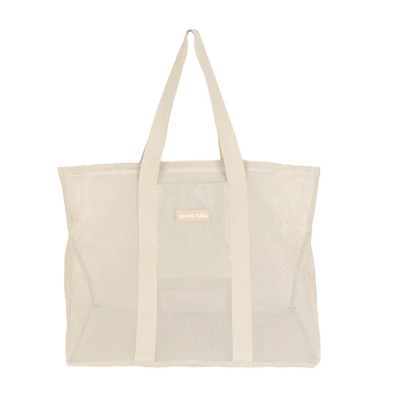 Buy Oversized Neutral Mesh Beach Bag Online | Sande Kids Beach Hauler ...
